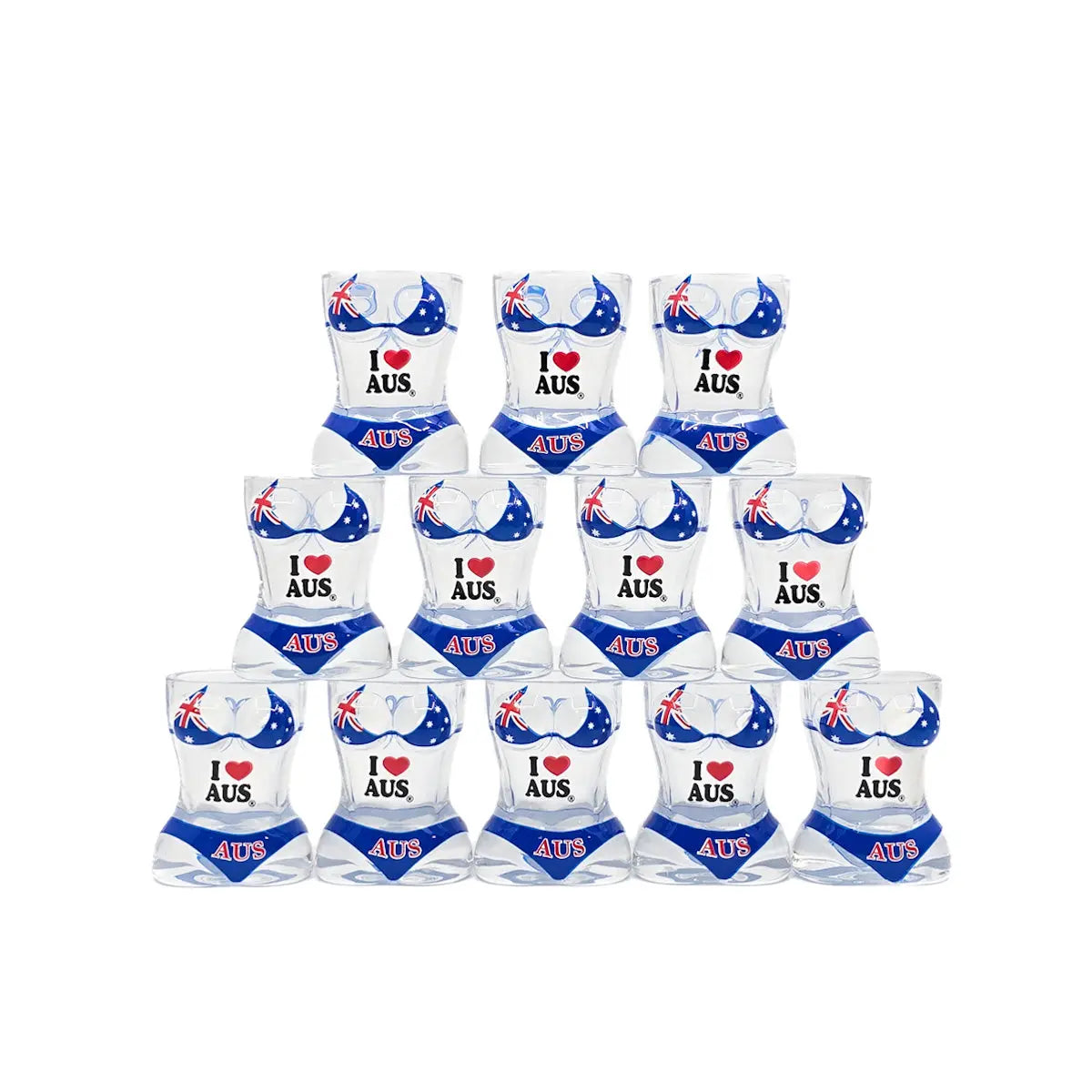 12-piece Bikini Shot Glass Set - Allanson Souvenirs
