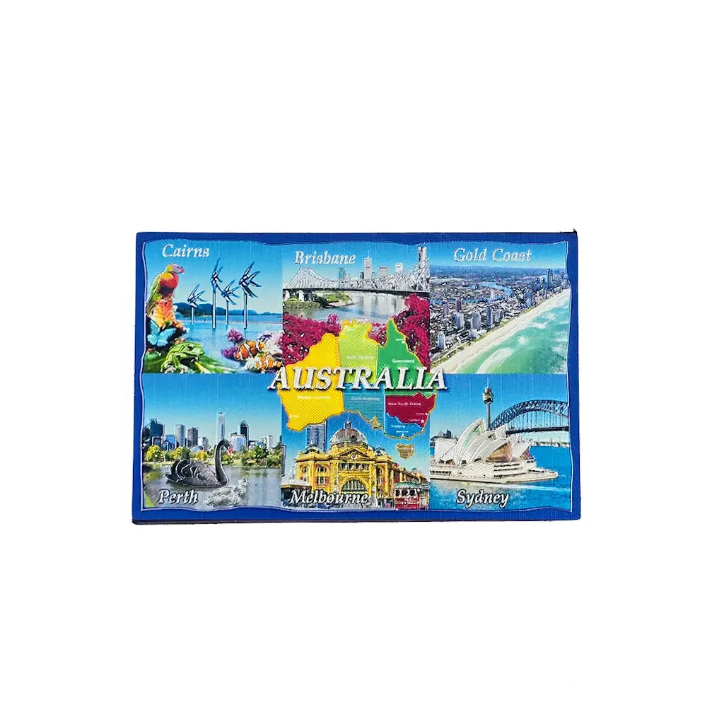 Australian Cities Metallic Magnet | Allanson Souvenirs