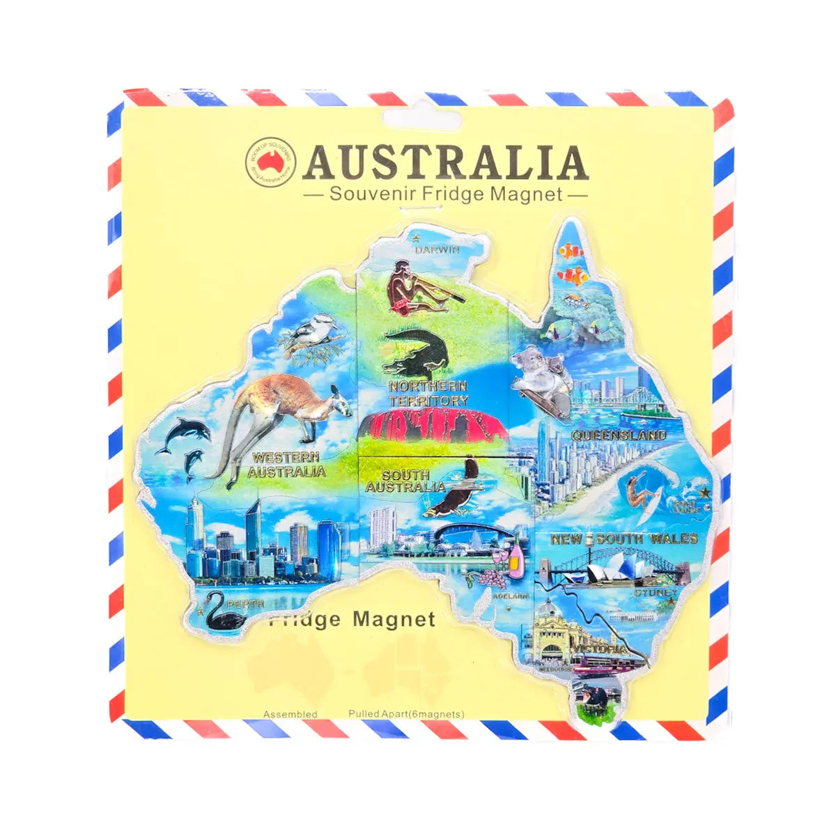 Australian Map Puzzle Magnet | Australian Gifts | Allanson Souvenirs