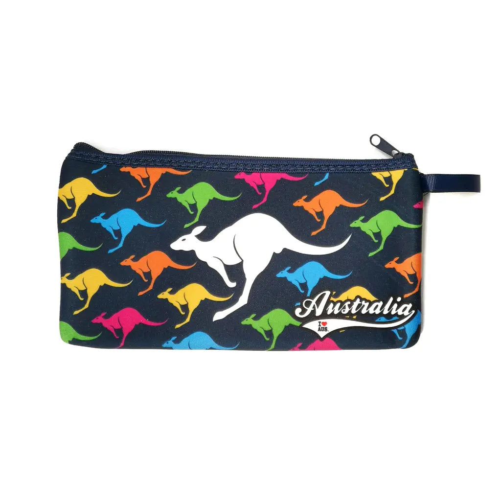 Colourful Kangaroo Pencil Case | Childrens Gifts | Allanson Souvenirs